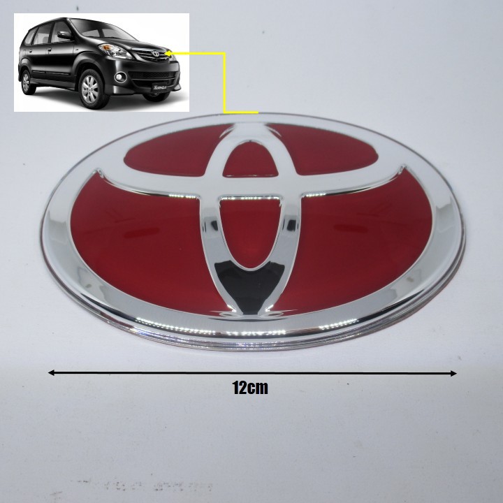 Jual Emblem Toyota Avanza E G S Old JDM Merah RED | Shopee Indonesia