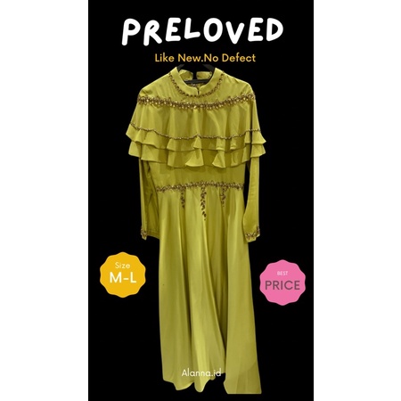 Jual Dress/Gaun pesta Preloved (Lemon) | Shopee Indonesia