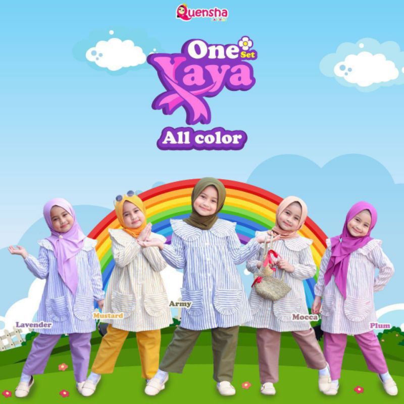 Jual Tunik One Set Quensha Yaya Series 0-8 Tahun | Shopee Indonesia