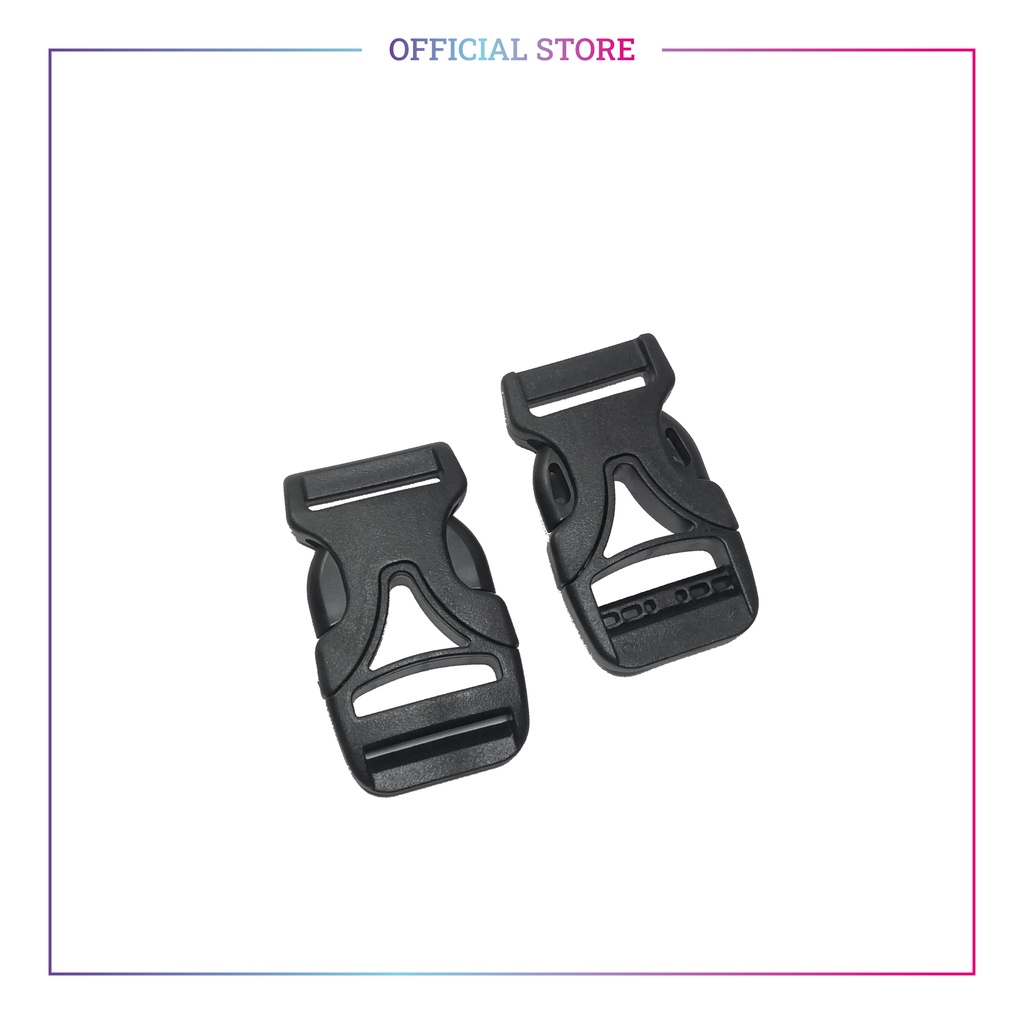 Jual Gesper Klip Tas Klik Plastic Buckle Hitam 2.5 cm Kunci Sodok ...