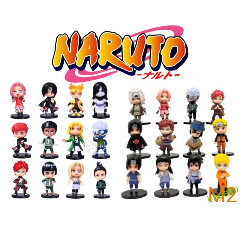 Jual Action Figure Anime Naruto Chibi set 12pcs | Shopee Indonesia