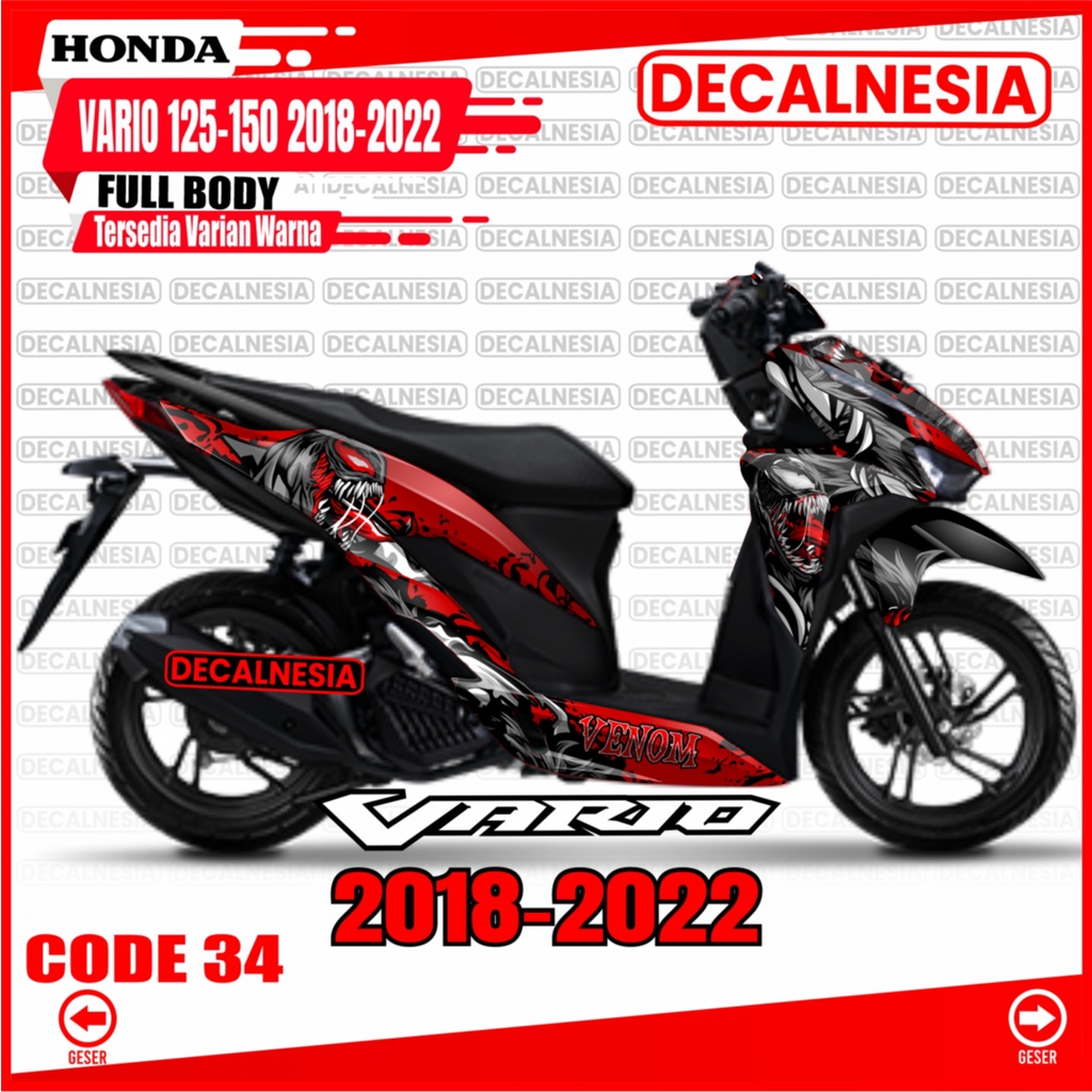 Jual Decal Sticker Honda Vario 125 150 Fullbody 2018 2019 Stiker Motor Vario ALL New 2020 2021 ...