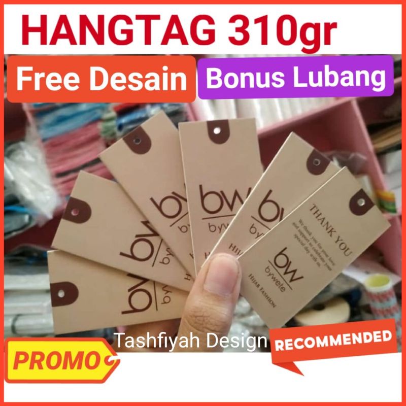 Jual Cetak label hang tag tebal custom hangtag baju handtag kaku ...