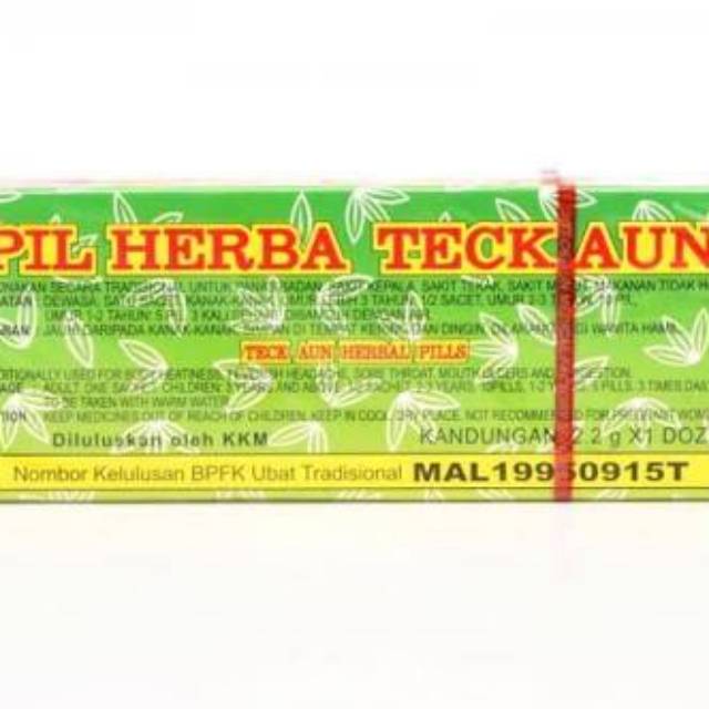 Jual Pil Herba Teck Aun Liang Cha Yen Obat Sakit Tenggorokan | Shopee ...