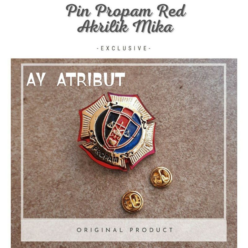 Jual ATRIBUT PDL POLRI (PIN PROPAM RED EXCLUSIVE) | Shopee Indonesia