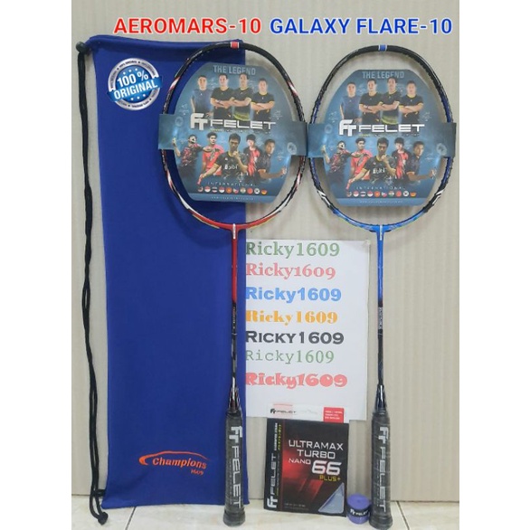 Jual RAKET BADMINTON FELET AEROMARS-10 / RAKET BADMINTON FELET GALAXY ...