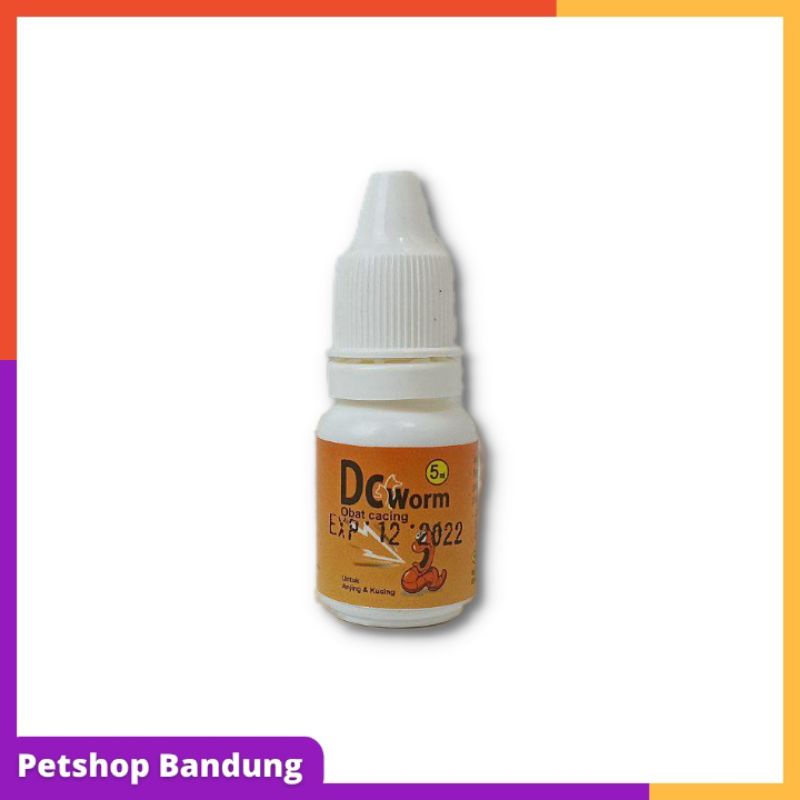 Jual PETSHOP BANDUNG DC WORM 5ml - Obat Cacing Kucing & Anjing | Shopee ...