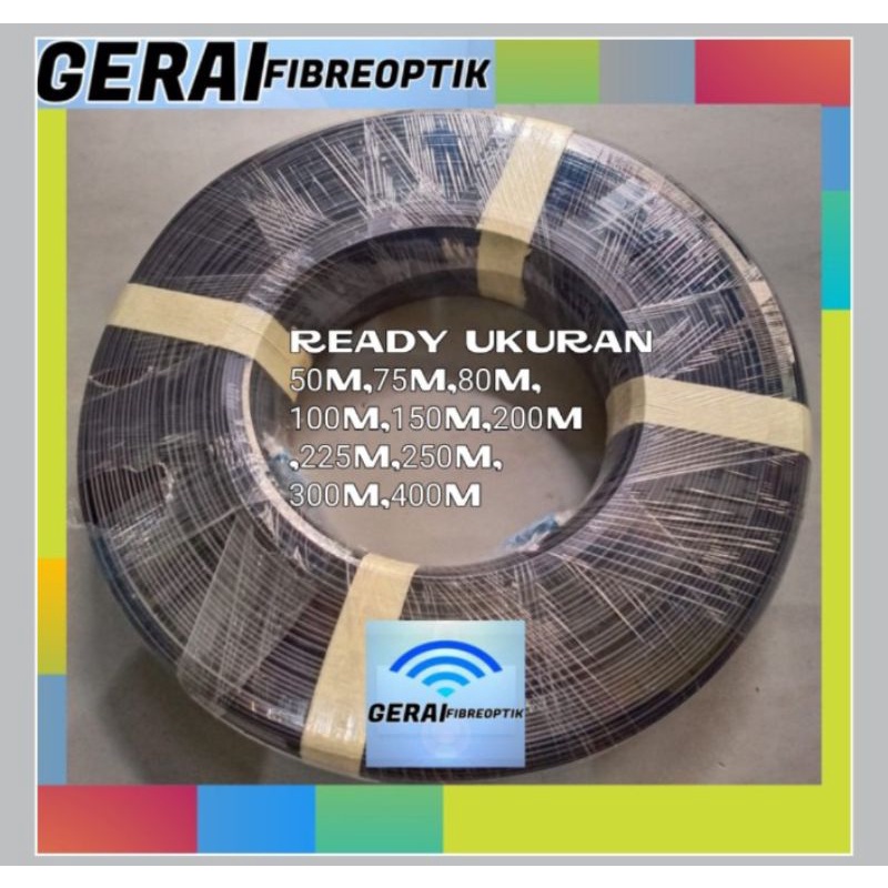 Jual Kabel fo 100m precon siap pakai -FTTH Dropcore 1 core 1 seling dan ...