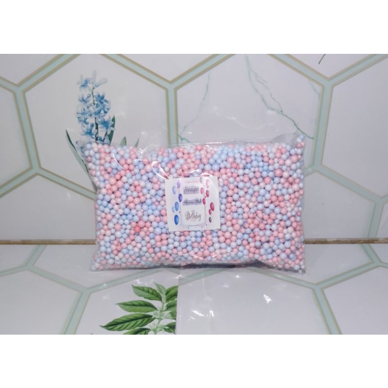 Jual styrofoam butir warna-warni, styrofoam bola- kecil, styrofoam ...