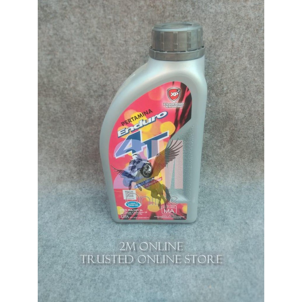 Jual 2m OLI MESIN 4T PERTAMINA ENDURO 20W-50 1L | Shopee Indonesia