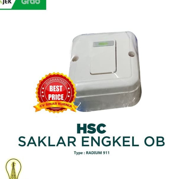Jual Saklar Merk HSC 911 Engkel OB Warna Radium Putih | Shopee Indonesia