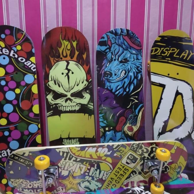 Jual skatboard outdoor/papan seluncur ukuran L anak dan dewas Star ...