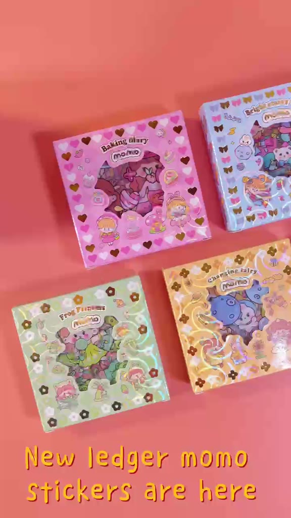 Jual MOMO Stiker Korea Lucu isi 100 Lembar Sticker Deco Aesthetic ...