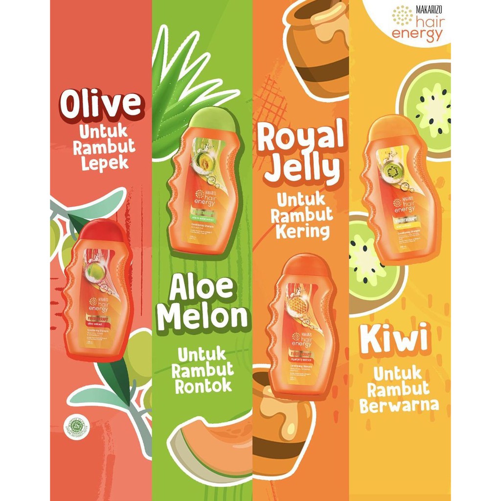 Jual (BOSS) (BOTOL 170ML & 330ML) Makarizo Hair Energy Fibertherapy ...