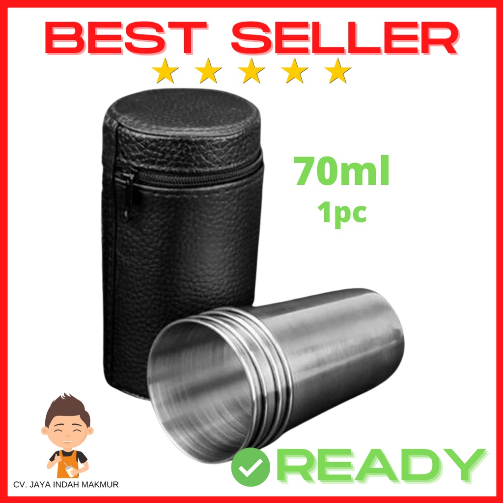 Jual Gelas Shot Kopi Alkohol 70ml dan 180ml - Loki Shot Bartender Sloki Whisky Wine Stainless ...