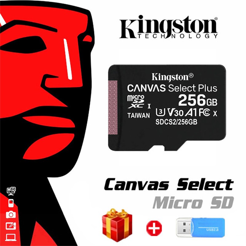 Jual Kingston - Micro SD memory card for phone, Class 10, 128GB, 256GB ...