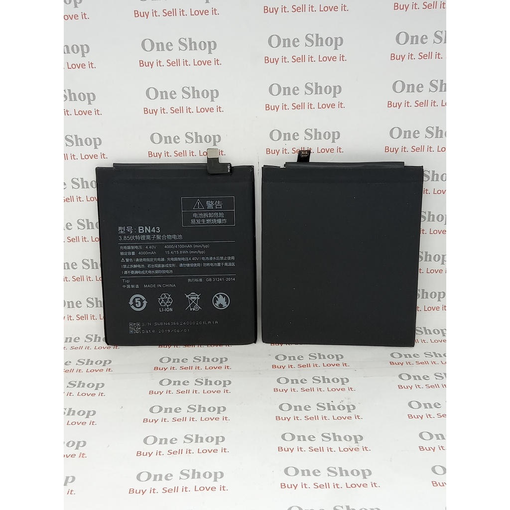 Jual Batre battery batrai xiaomi redmi note 4x bn43 original oem ...
