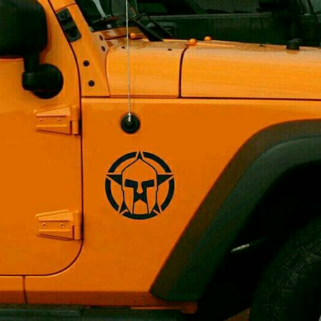 Jual Sticker Stiker Trojan Star Spartan Helmet Jeep | Shopee Indonesia