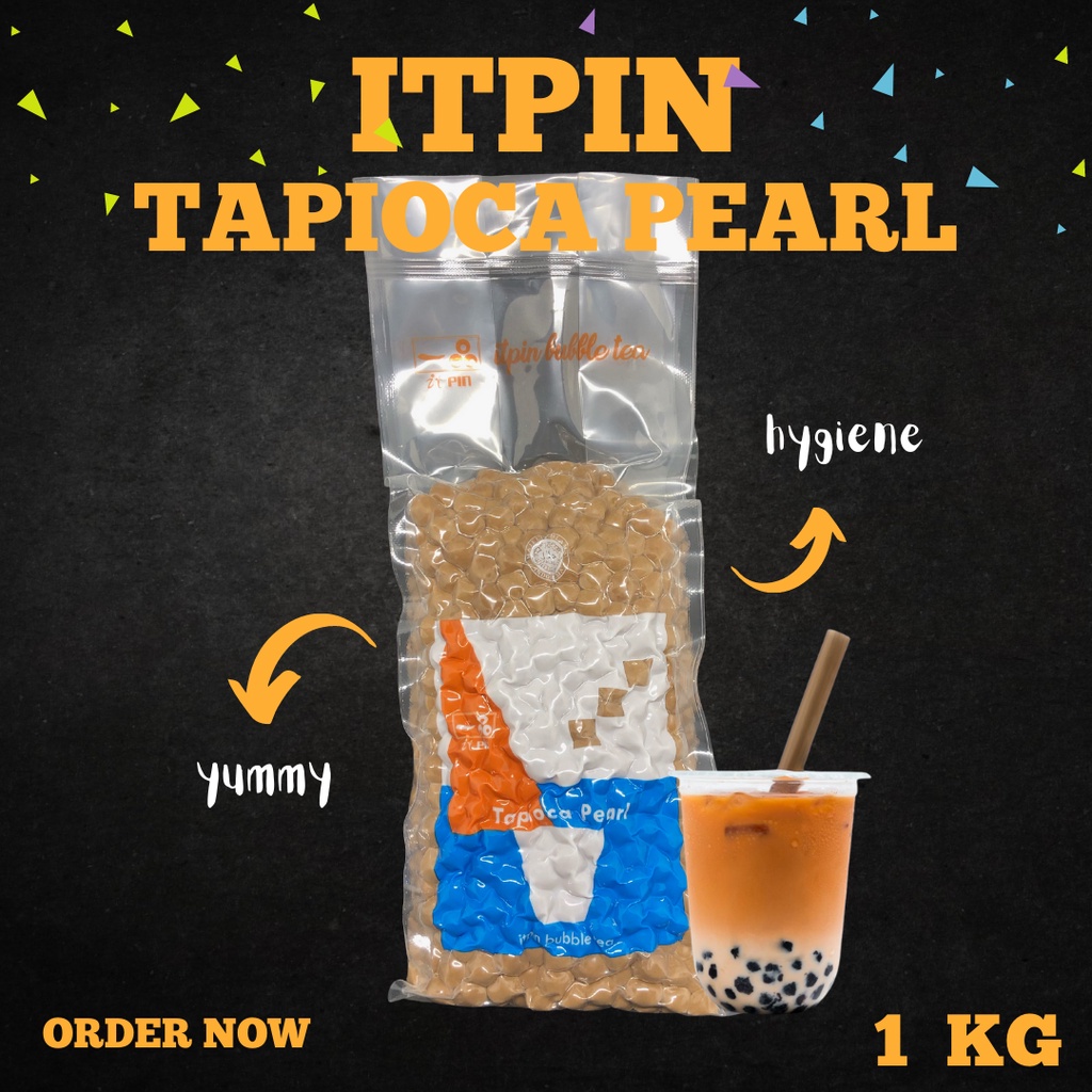 Jual ITPIN TAPIOCA PEARL KEMASAN 1KG / BOBA PEARL / BOBA INSTAN ...