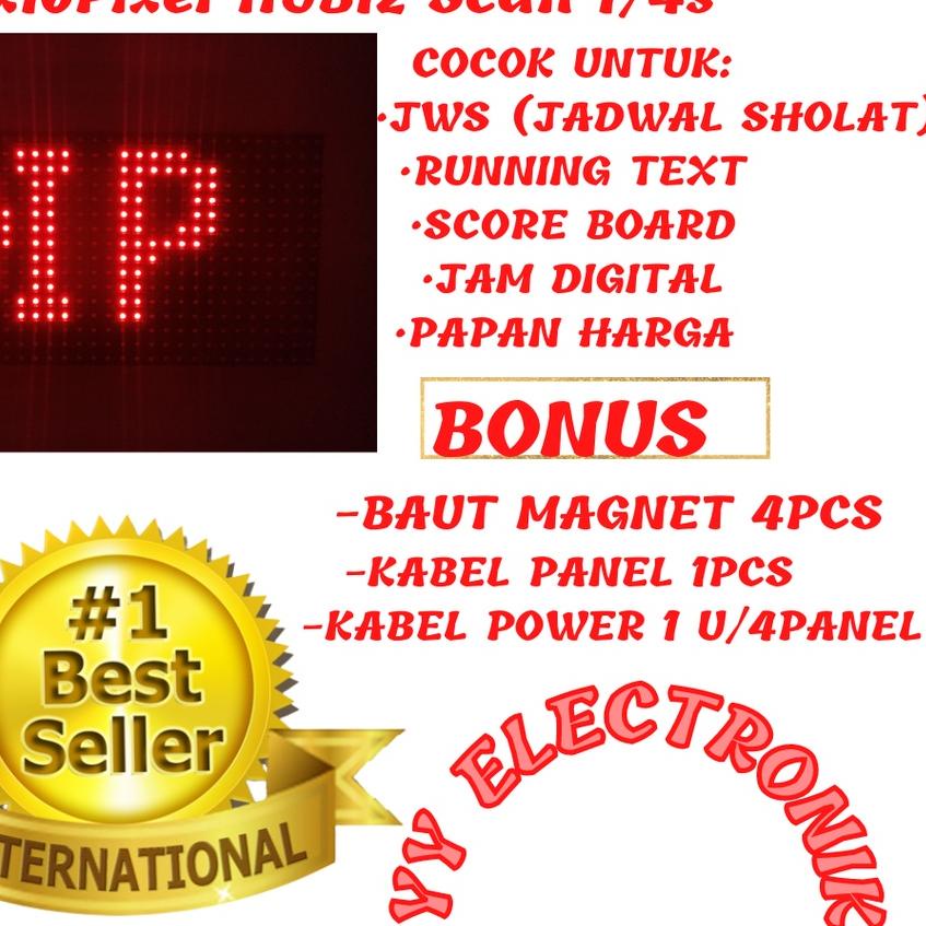 Jual Panel Module Modul LED P10 Running Text DIP Merah Red Outdoor ...