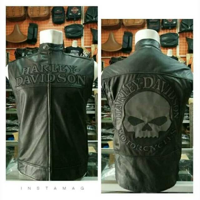 Jual Rompi kulit asli Harley Davidson terlaris | Shopee Indonesia