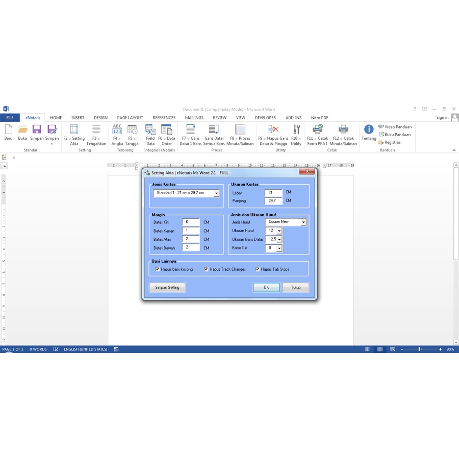 Jual software akta notaris enotaris system word | Shopee Indonesia