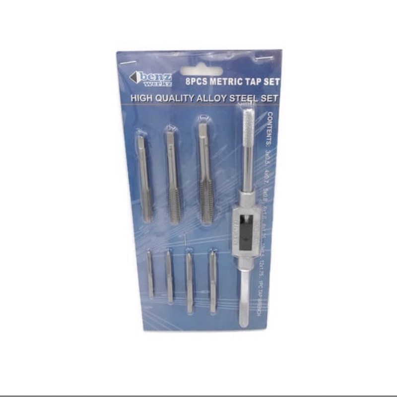 Jual BENZ Metric Hand Tap Set 8pcs Mata Tap | Shopee Indonesia