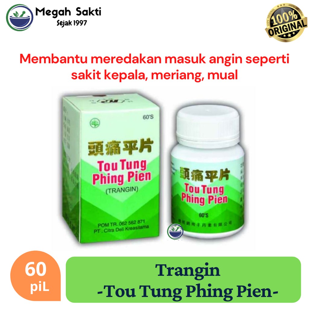 Jual Trangin ( Tou Tung Phing Pien ) - Obat herbal masuk angin ...