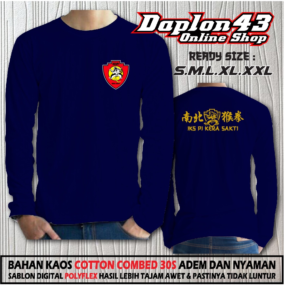 Jual KAOS LOGO IKS.PI KERA SAKTI GOLD HURUF KANJI LENGAN PANJANG // KAOS PENCAK SILAT INDONESIA ...