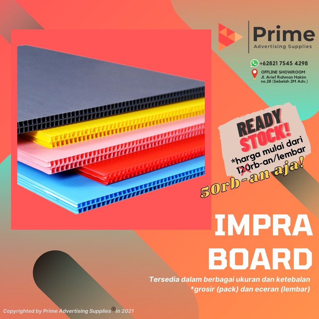 Jual Infraboard/Impraboard Lembaran/PP Board 4mm | Shopee Indonesia