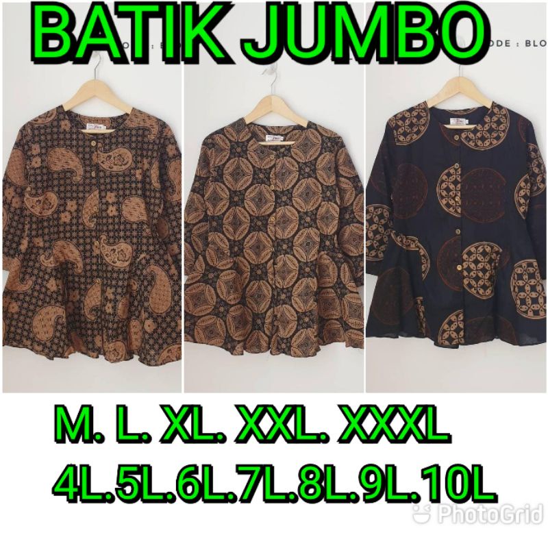 Jual Batik jumbo BIG SIZE JUMBO XXL XXXL 3L 4L 5L MURAH BATIK JUMBO ...