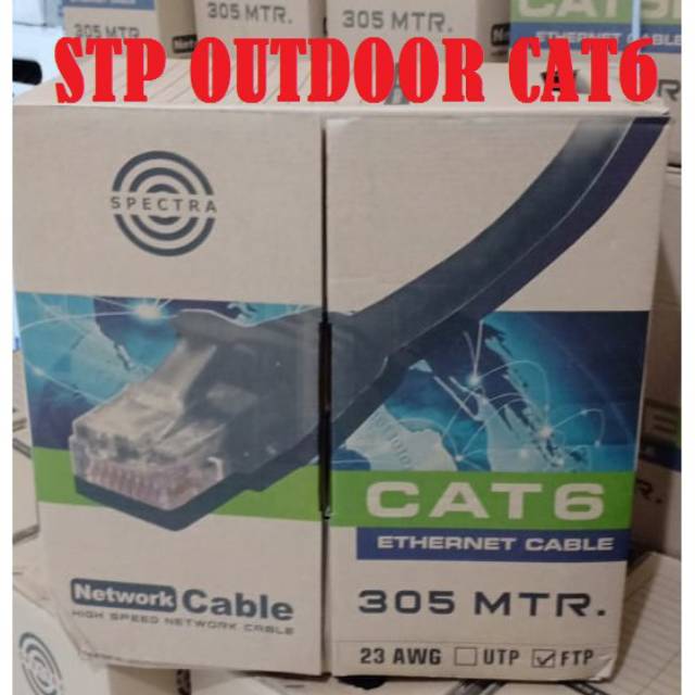 Jual Kabel LAN STP - FTP OUTDOOR Cat6 Spectra 1 Roll 305M - 1box 305 ...
