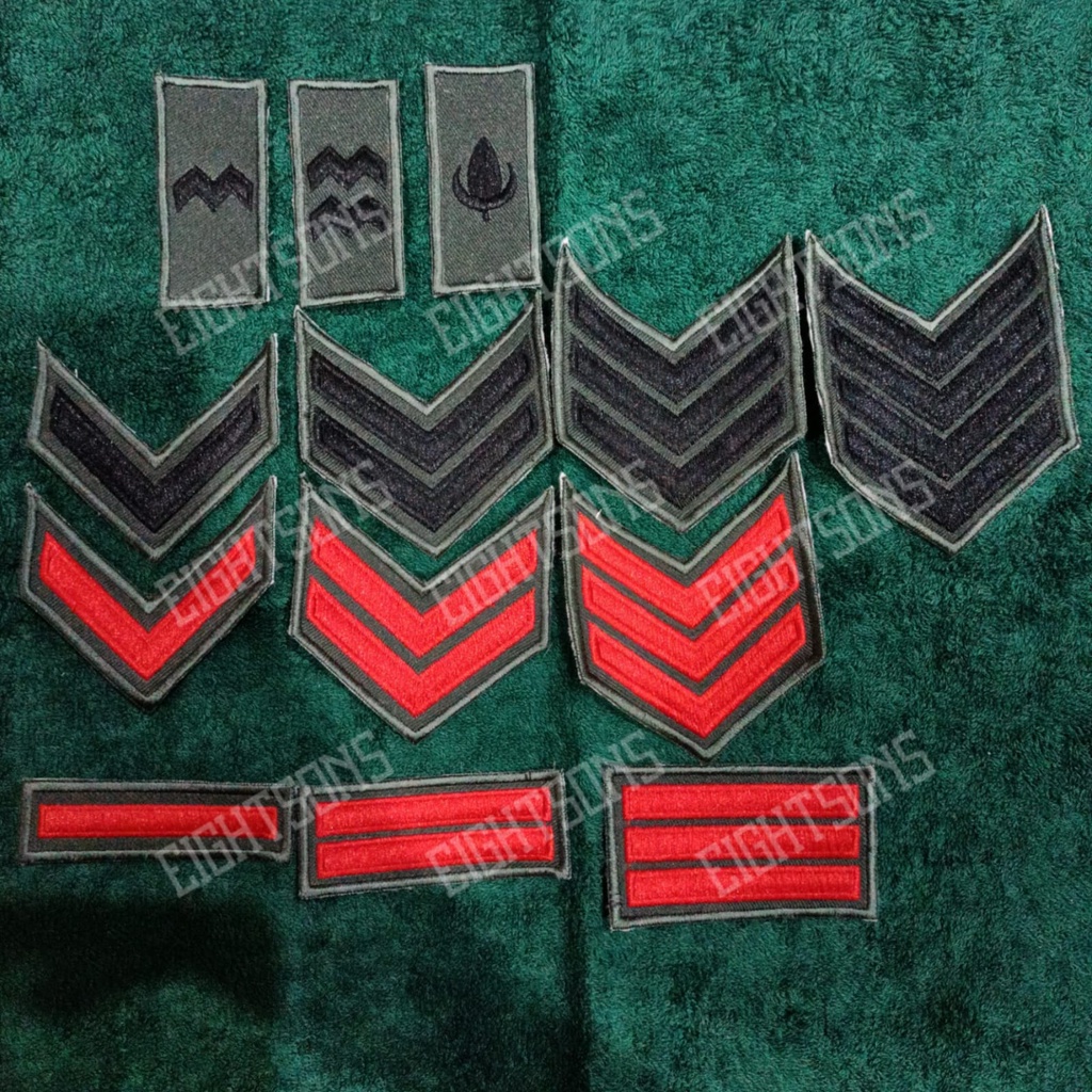 Jual Pangkat PDL TNI AD Tentara Prada Pratu Praka Kopda Koptu Kopka ...