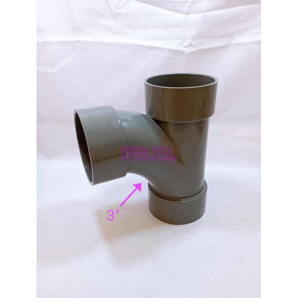 Jual Rucika Tee Way D 3" inch in 90 derajat PVC/ Radius Tee D 3 in 90 ...