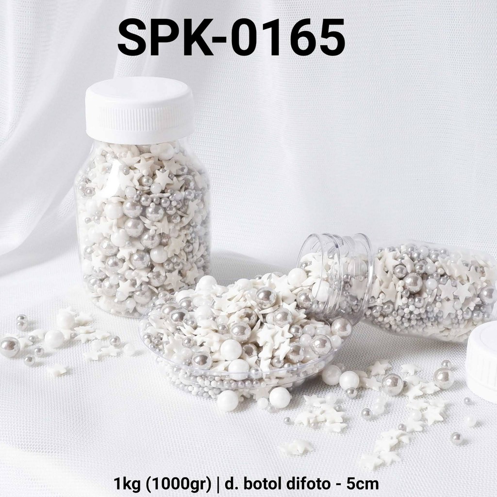 Jual SPK-0165 Sprinkles sprinkle sprinkel 1kg 1 kilo bintang mutiara ...