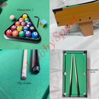Jual Meja Billiard Mini XL Tabletop Pool Table Biliar Mainan Anak ...