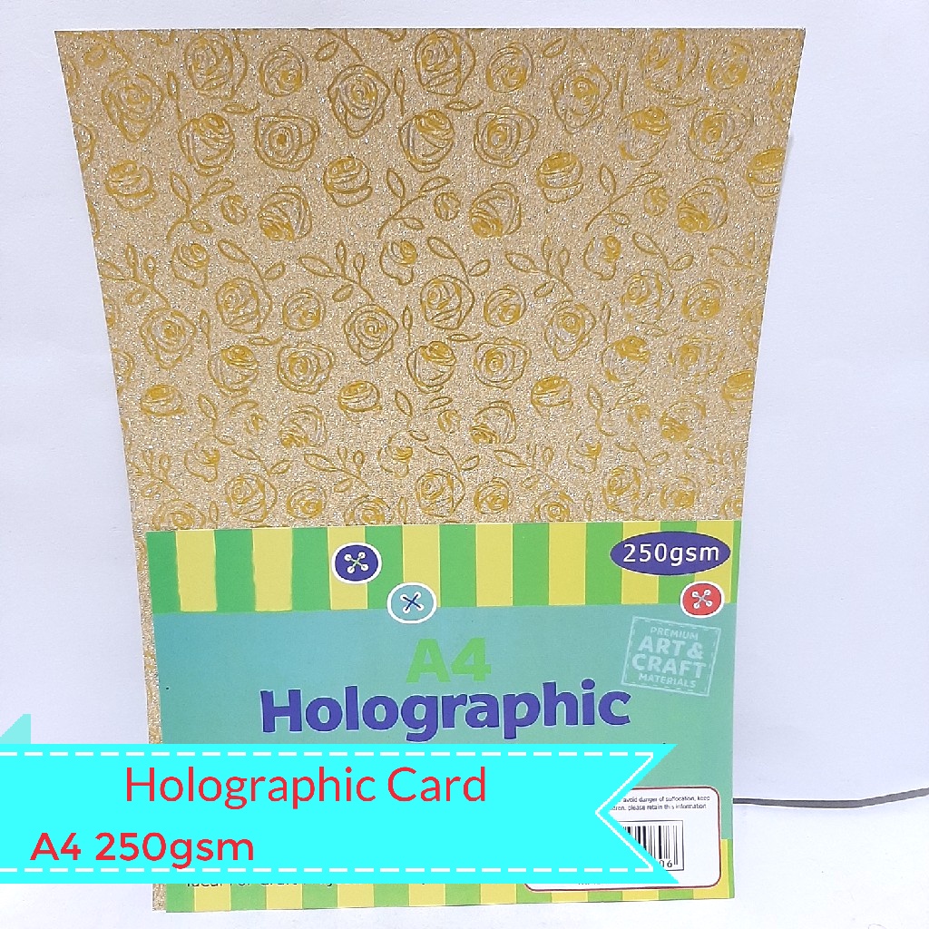 Jual Kertas Holographic Card Glitter Paper A4 250gsm | Shopee Indonesia