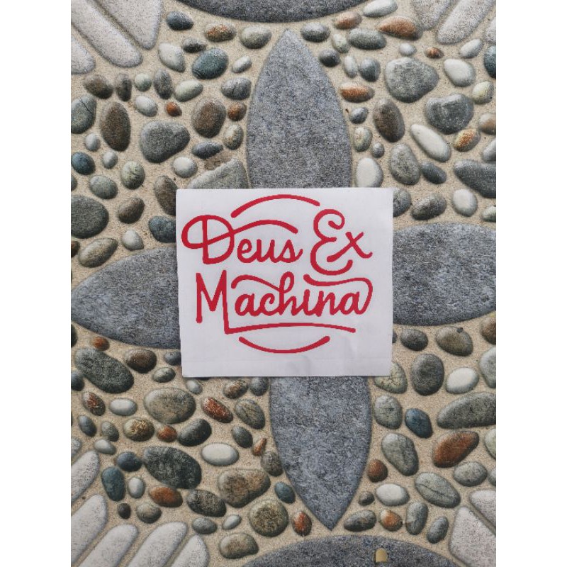 Jual Stiker cutting Deus Ex Machina Untuk Kaca Motor Mobil Sticker ...