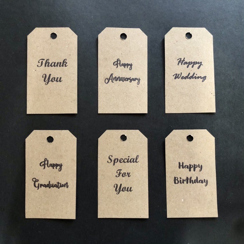 Jual DNR - Tag card/Kartu terimakasih/thankyou card/ hang tag/tagcard ...