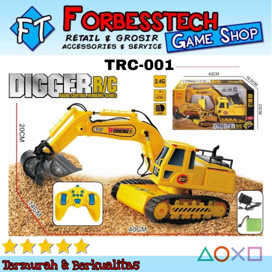 Jual Mainan Remote Control RC Digger Excavator Heavy Machine Traktor ...