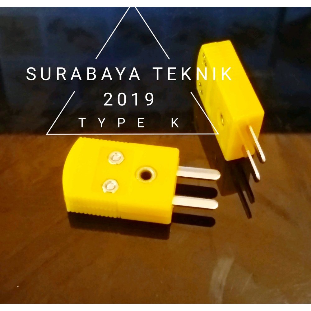 Jual ST THERMOCOUPLE PLUG TYPE K MALE CONNECTOR RTD CIRCUIT THERMOMETER ...