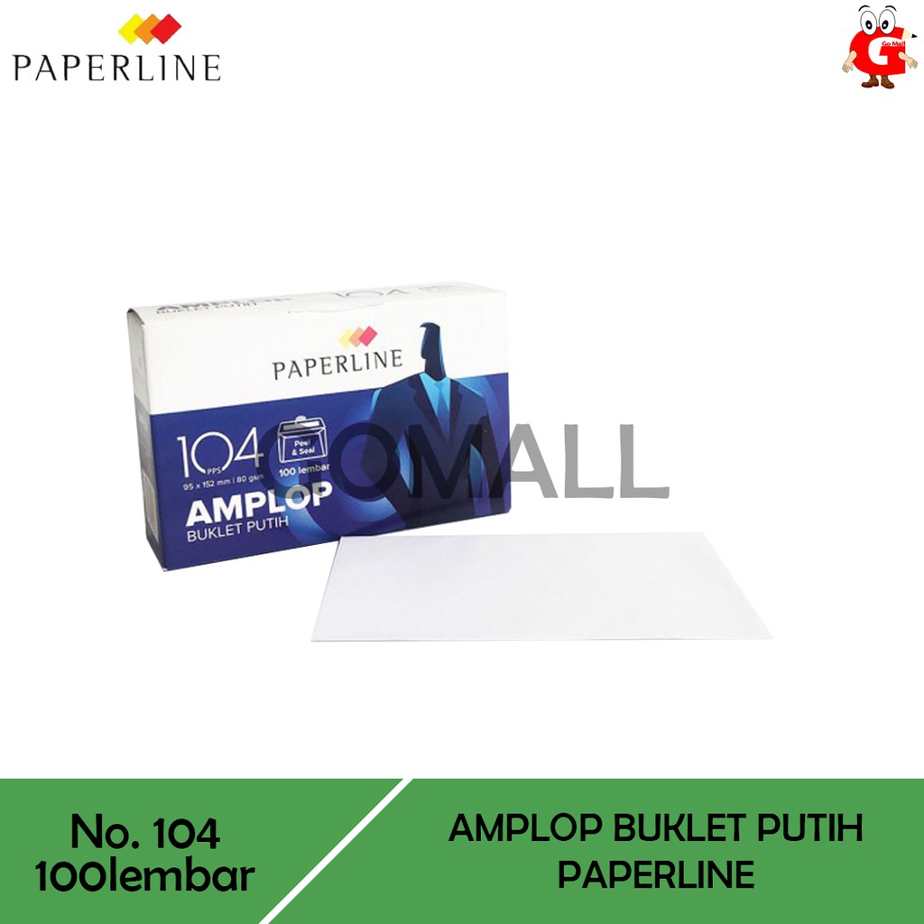 Jual AMPLOP PAPERLINE 104 PPS PUTIH POLOS / AMPLOP PANJANG | Shopee ...