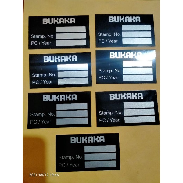 Jual Label Plat Aluminium Custom | Shopee Indonesia