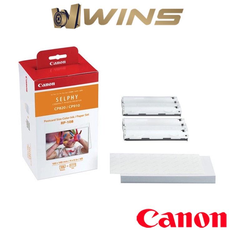 Jual Canon RP-108 dan RP 1080V High-Capacity Color Ink/Paper Set FOR ...