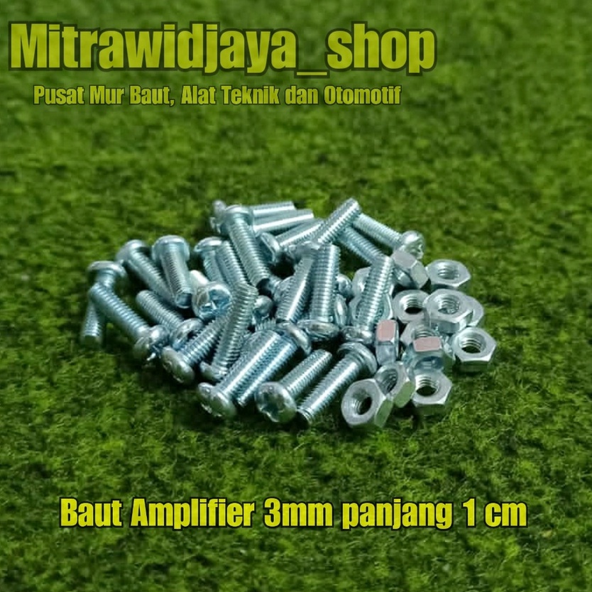 Jual Mur baut transistor final baut amplifier 3mm panjang 1cm, 2cm, 3cm, 4cm 5cm baut tensioner ...