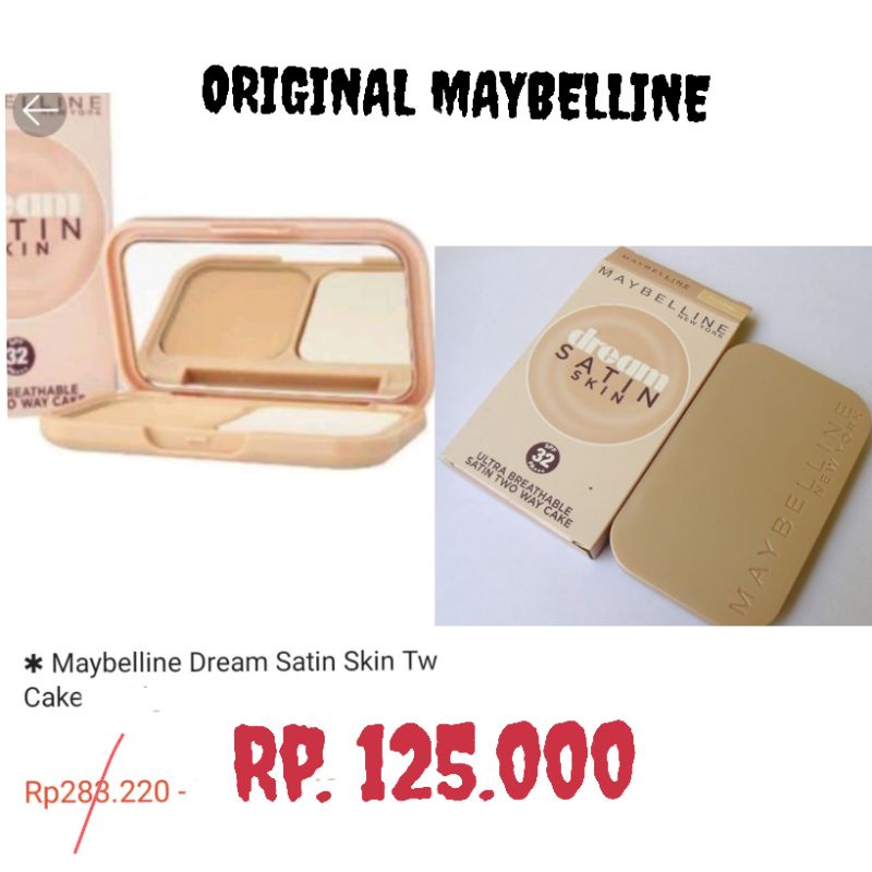 Jual Maybelline Dream Satin Skin Two Way Cake Spf 35 PA +++ | Shopee ...