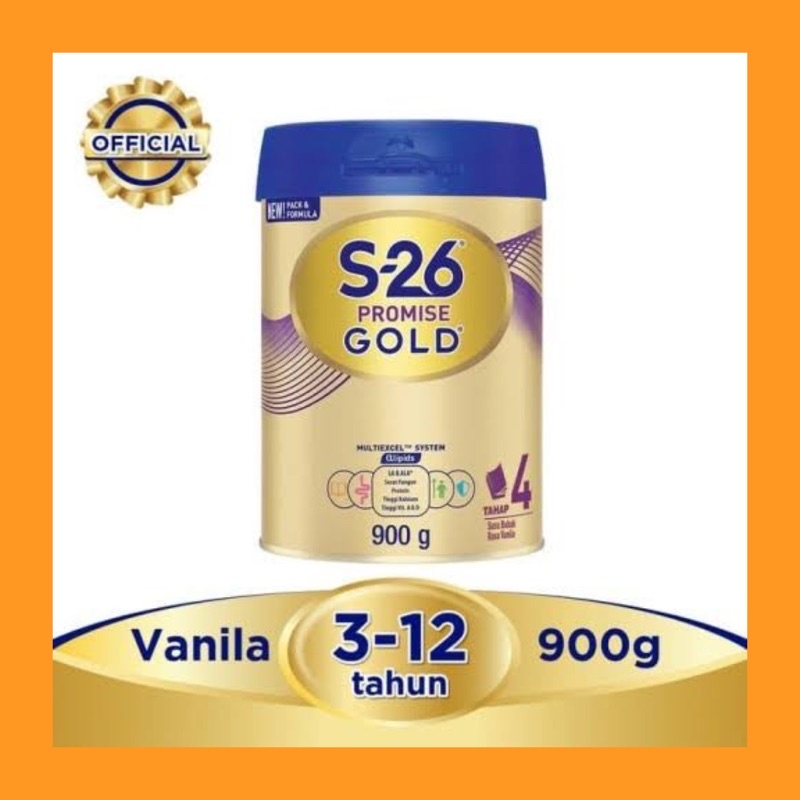 Jual S26 PROMISE GOLD TAHAP 4 900gr / SUSU PERTUMBUHAN ANAK 3-12tahun ...
