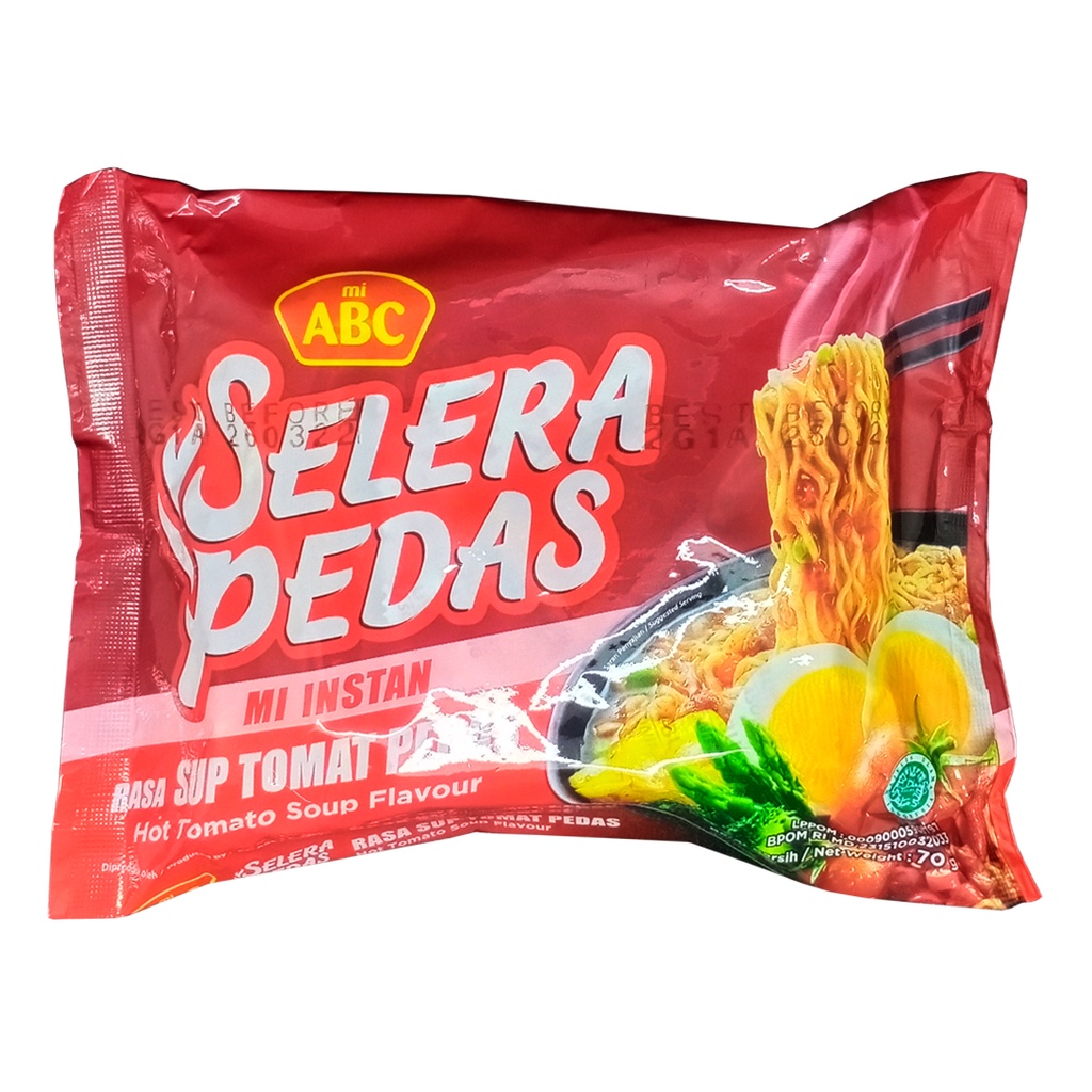 Jual Mi Instan ABC Selera Pedas Rasa Sup Tomat Pedas 70g | Shopee Indonesia