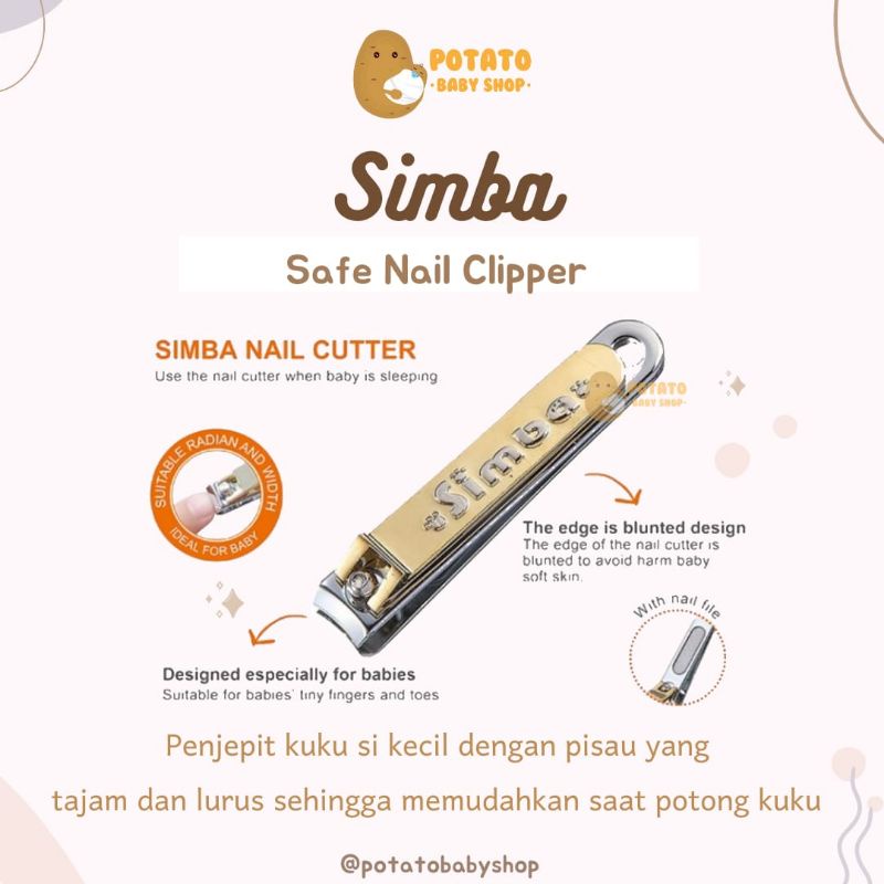 Jual Simba Safe Nail Clipper - Gunting Kuku Anak | Shopee Indonesia