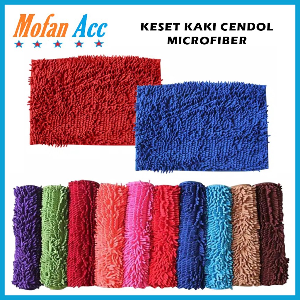 Jual Keset Kaki Cendol 40X60CM Doff Microfiber PREMIUM QUALITY Kain ...